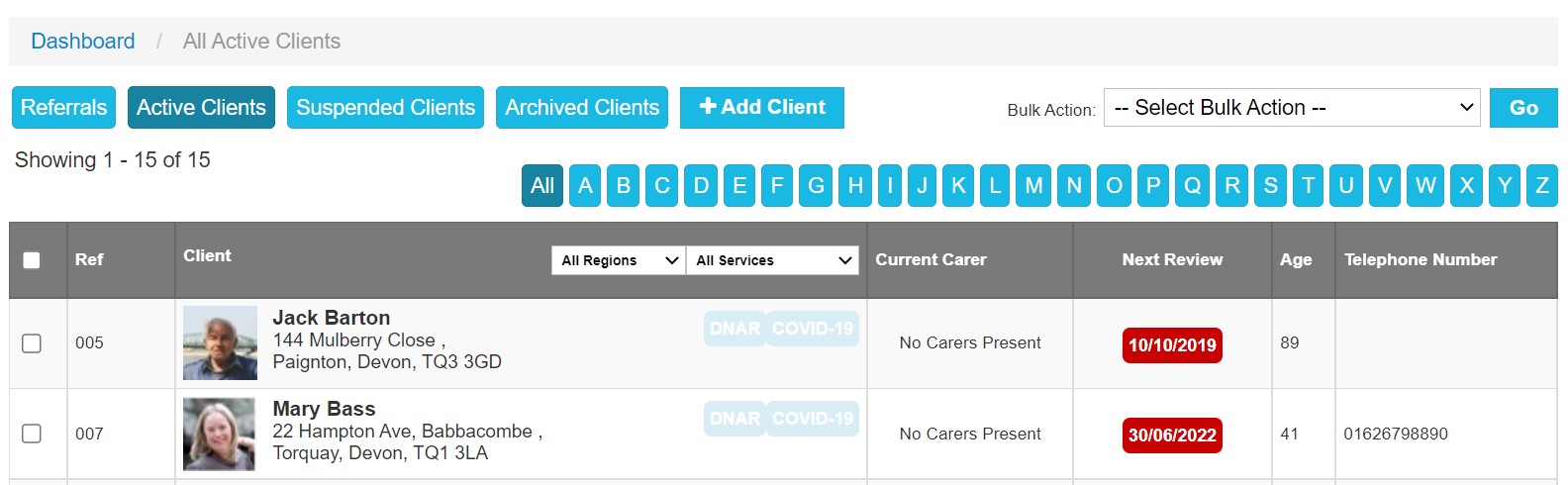 How do I permanently delete client profiles? - Plan - CareForIT